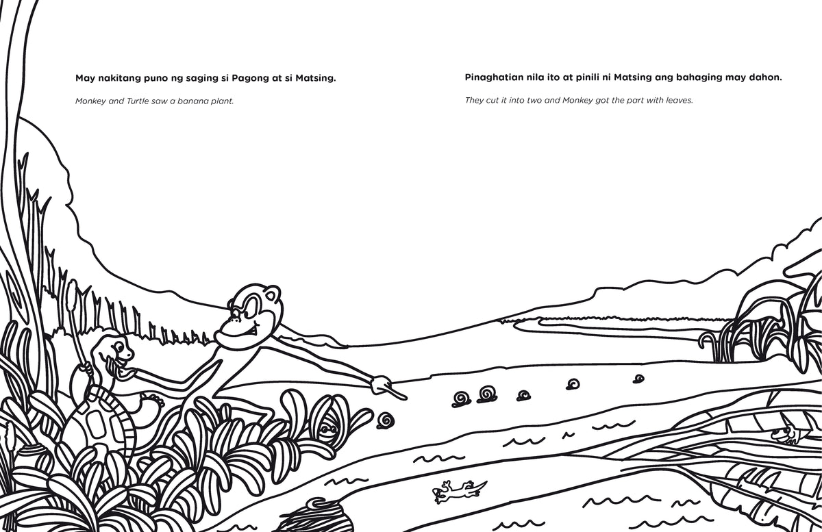 Magkulay Tayo ng Kuwento 10: Si Pagong at si Matsing - Picture and Col ...